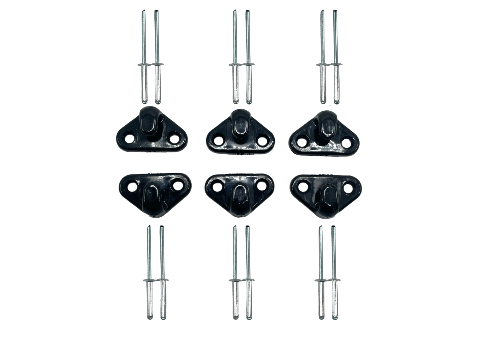 Replacement Generic Triangle Hooks (2 Hole) - Pack of 6 – Tuff Tonneaus