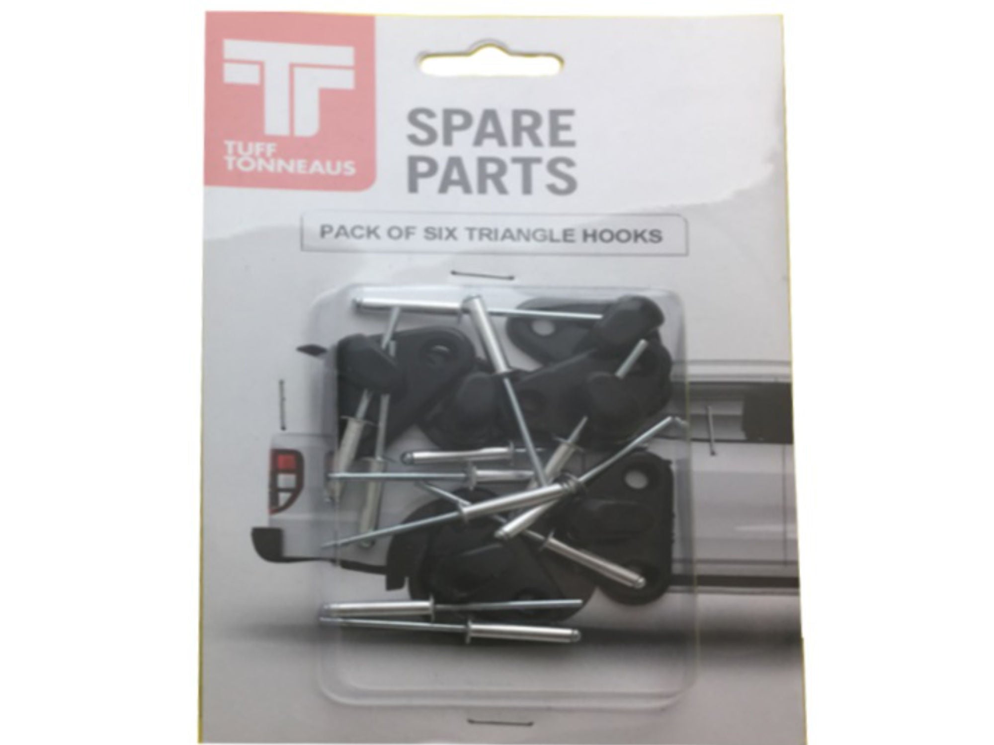 Replacement Generic Triangle Hooks (2 Hole) - Pack of 6 – Tuff Tonneaus